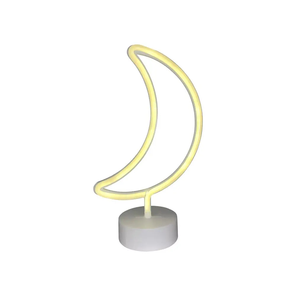 Neon Crescent Moon light